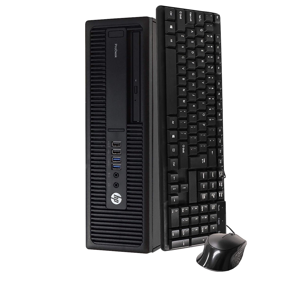 HP Desktop 600 G2 Computer Intel Quad Core i5-6500 3.2-GHz, 16GB Ram, 1 TB, with 19in LCD Monitors, DVD, WiFi, Windows 10 (Renewed) ¦