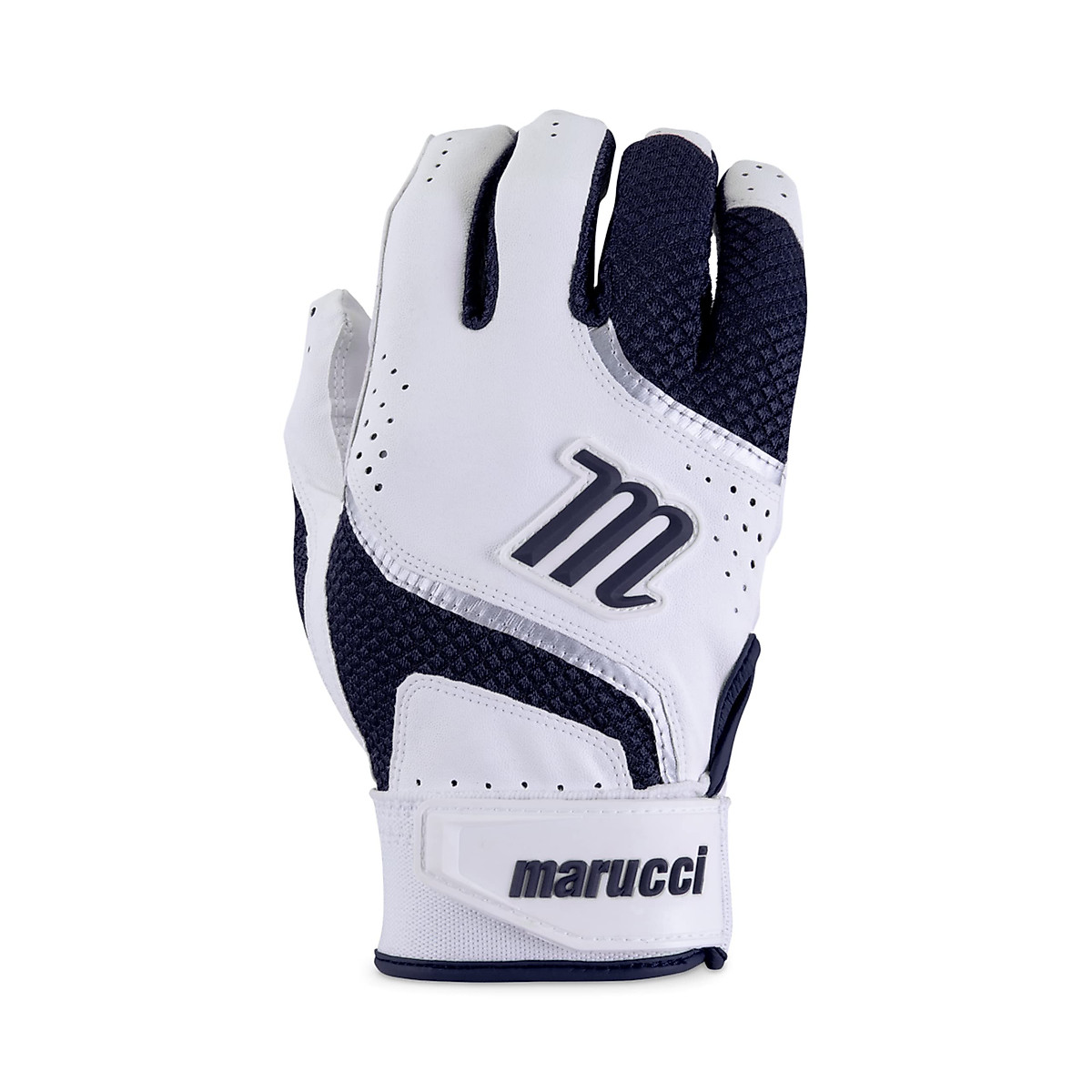 Marucci 2022 Youth Code Baseball/Softball Batting Gloves (Navy, Small)