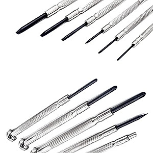 11PCS Mini Screwdriver Set, Small Screwdriver Set with 11 Different Size Flathead and Phillips Screwdrivers, Precision Screwdriver Set for Jewelry, Watch, iPhone, Toys, Computer, Eyeglass Repair