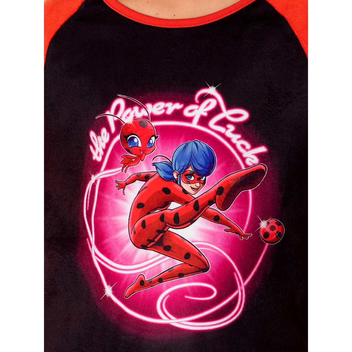 INTIMO Miraculous: Tales of Ladybug & Cat Noir Girls' The Power Of Luck Sleep Pajama Set (6/6X)