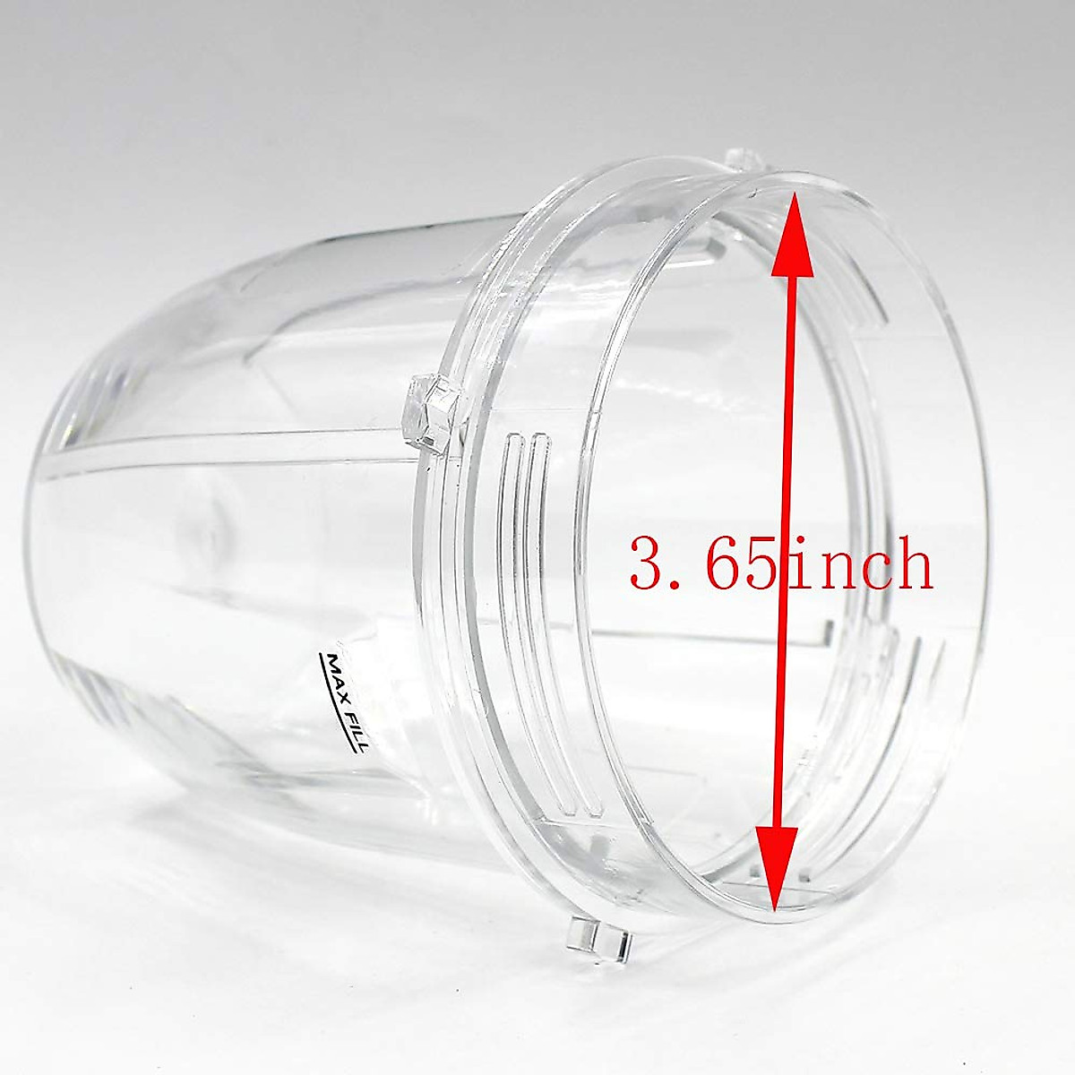 Anbige 2 Packs Replacement Parts Cup with lid, Compatible with Nutri Ninja Blenders BL480 BL482 BL642 NN102 BL682 BL450 BL2013 (2 12oz cup with lid)