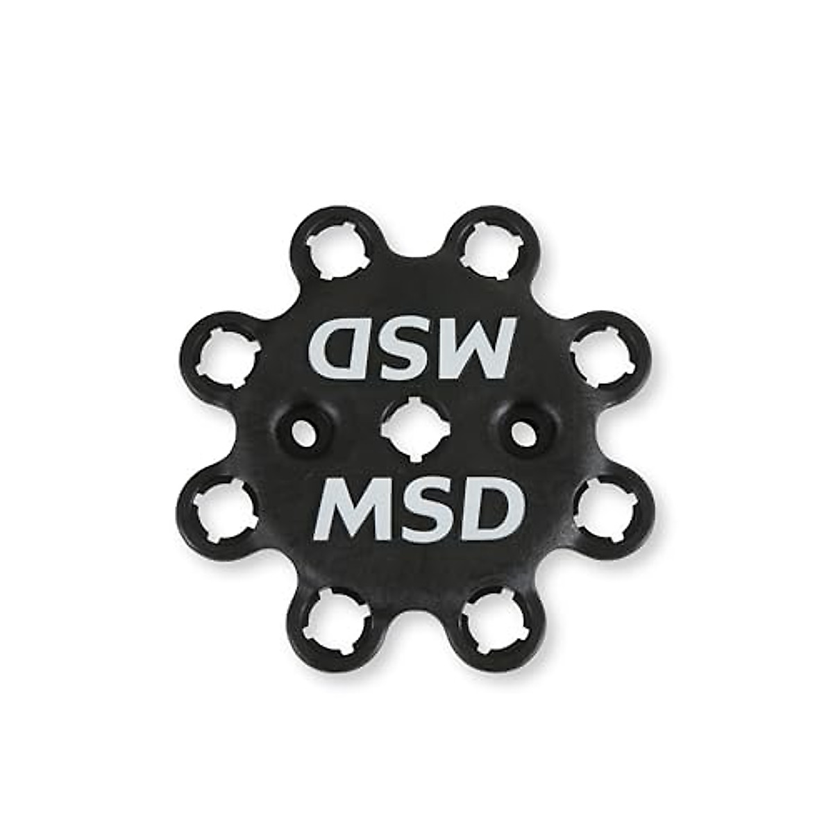 84333 MSD Distributor Cap - V8 - HEI Terminals - Black - Spark Plug Wire Retainer