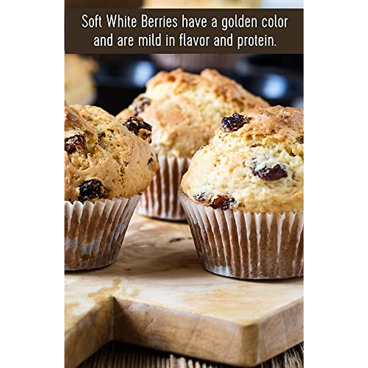 Soft White Wheat Berries | 5 LBS | Family Farmed in Washington State | 100% Desiccant Free | Non-GMO Project Verified | 100% Non-Irradiated | Kosher | Field Traced | Burlap Bag