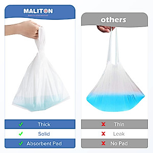 [80 Counts] Disposable OXO Potty Bags, Potty Liners for Portable Potty, Maliton Travel Potty Bags Fit for OXO Tot 2-in-1 Go Potty, Universal Travel Potty Refill Bags Fit Most Potty Chairs for Cleanup