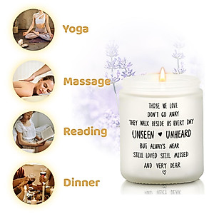 Sympathy Gifts Memorial Gifts for Loss of Loved, Unique Memorial Bereavement Gifts Memorial Gift, Lavender Scented Candle, Thinking of You, Get Well Soon, Comfort Condolences Candle