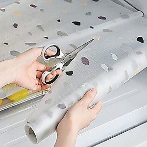 YYDSBBA Refrigerator Mats Washable Refrigerator Liners Fridge Pad Easy to Clean Shelf Liner Cuttable Kitchen Cabinet Shelves Mat, One Size