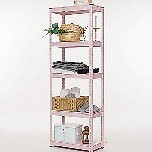 Lomani 5-Shelf Adjustable Utility Shelf, Storage Rack, Organizer Shelf-PK