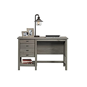 Sauder Cottage Road Pedestal Desk with Storage, Mystic Oak Finish