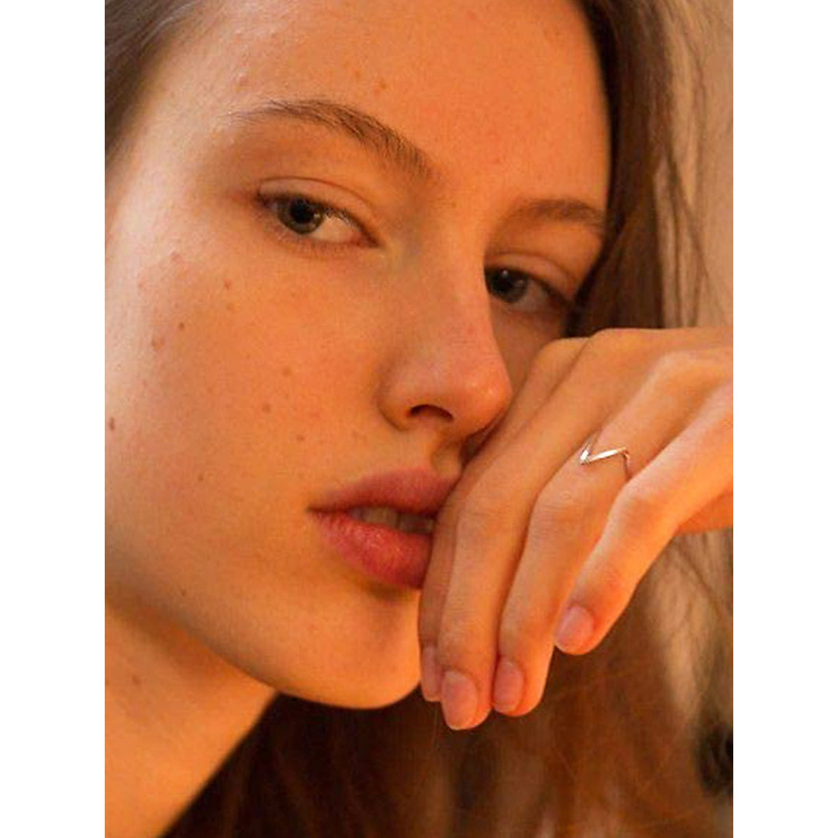 Dcfywl731 Stackable Rings for Women Trendy Stuff Knuckle Ring Cute Adjustable Arrow Knot Wave Star Moon Rings Set Jewelry Gifts Stocking Stuffers for Christmas Gifts 2024