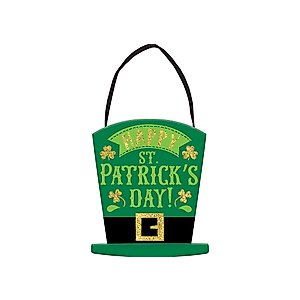 amscan St. Patrick's Day Mini Message Sign, 6" x 6", Green