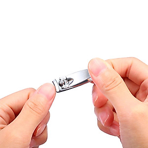 20 Pieces Stainless Steel Nail Clippers Set Fingernail and Toenail Clipper Portable Sturdy Nail Clippers for Men and Women