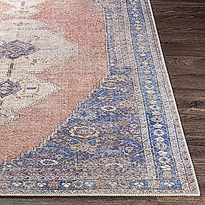 Artistic Weavers Agustin Vintage Oriental Area Rug, 2' x 2'11", Burnt Orange/Navy