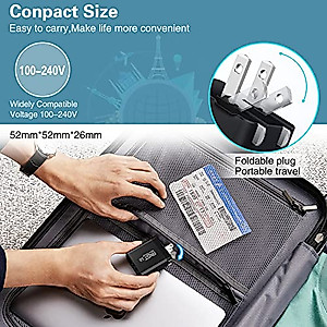 3Pack USB C Charger,30W Boxeroo 3-Ports with PD Power Adapter+2.4A Quick Charging 3.0 Wall Charger Foldable Block Plug for iPhone 12/11 /Pro Max, XS/XR/X, Pad Pro, Samsung Galaxy, More (Black)