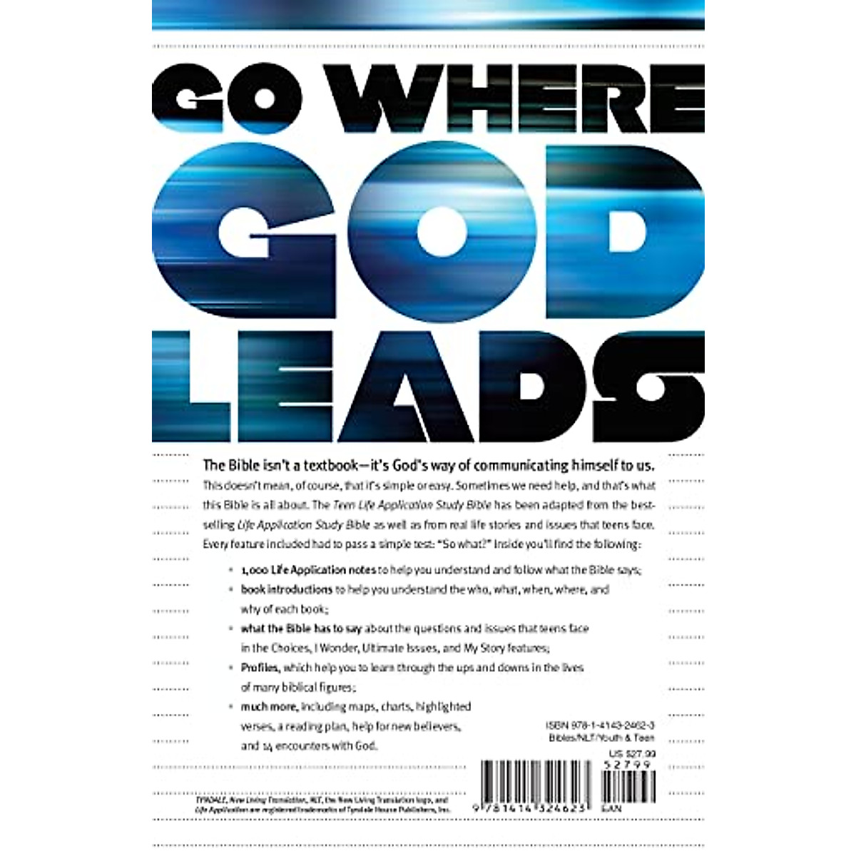 Tyndale NLT Teen Life Application Study Bible (Hardcover), NLT Study Bible with Notes and Features, Full Text New Living Translation