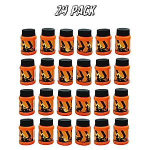 24 Pack Construction Themed Mini Bubbles Party Favors for Kids 1 FL oz. Construction Birthday Party Supplies, Dump Truck Decorations, Goodie Bag Fillers, Bulk Bubble Bottles for Kids Summer Toys