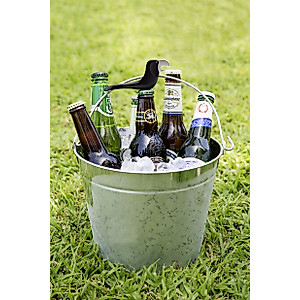 Peleg Design Beerdy, Original Bird-Shaped Bottle Opener with Magnetic Bottom, Black with Stainless Steel Beak as Metal Cap Opener and Tail Handle