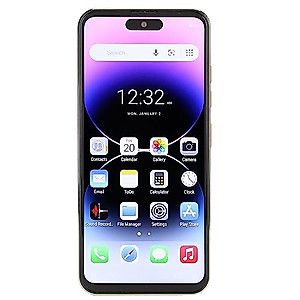 DAUERHAFT I14promax Smartphone, I14 Pro 4G Smartphone Slim Body 8MP 24MP Camera 2520x3088 Resolution for Work Use (#2)