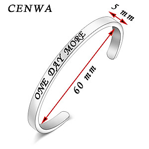 CENWA Musical Necklace Inspired Jewelry 24601 One Day More Musical Jewelry Gift for Theatre Lover (one day more cuff br S)