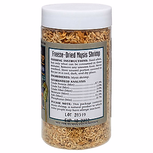 San Francisco Bay Brand Freeze-Dried Mysis Shrimp 0.49-Ounces (14 Grams) Jar