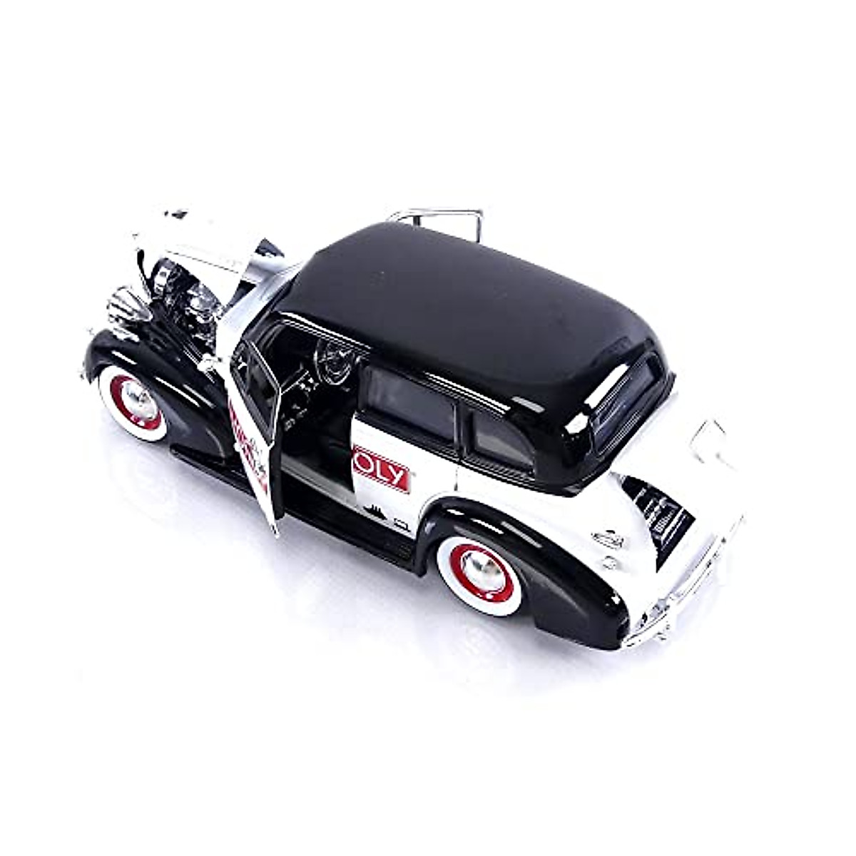 Jada Toys Mr. Monopoly 1:24 1939 Chevrolet Master Deluxe Die-cast Car w/ 2.75" Rich Uncle Pennybags Figure, Toys for Kids and Adults (33230)