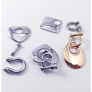 DEWGEM Dangle Ear Gauges Hangers for Ear Tunnels Ear Weights Replace Tapers and Spirals Ear Stretching Kits Dangle Gauges Ear Plugs for Women Size 6G(Silver & Teardrop)