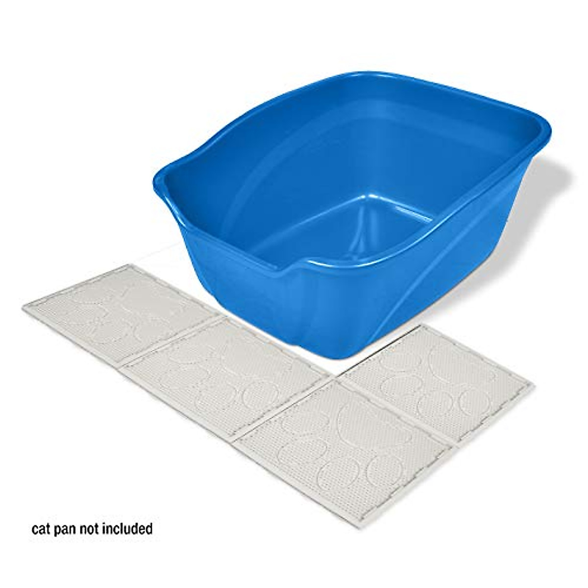 Van Ness Pets Trackless Cat Litter Mat Tiles, Customizable And ExpAndable, Set of 4 Tiles