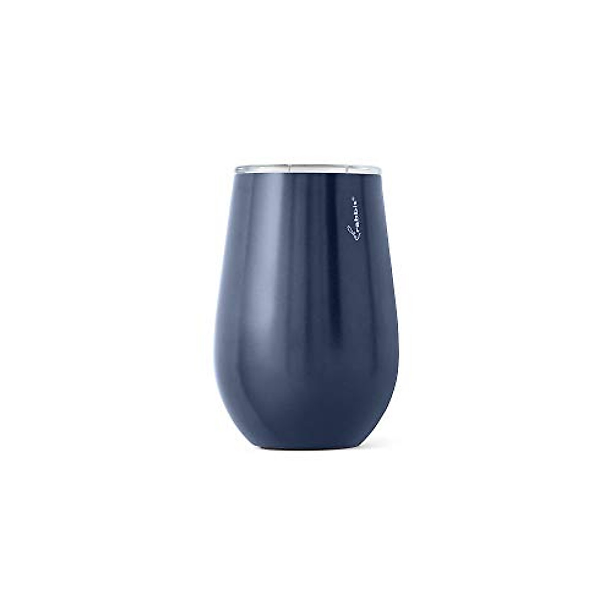 Rabbit Wine Tumbler Stainless Steel, Navy, 12 ounces