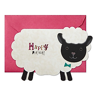 Hallmark Pop Up Birthday Card (3D Honeycomb Sheep), 599RZQ1001