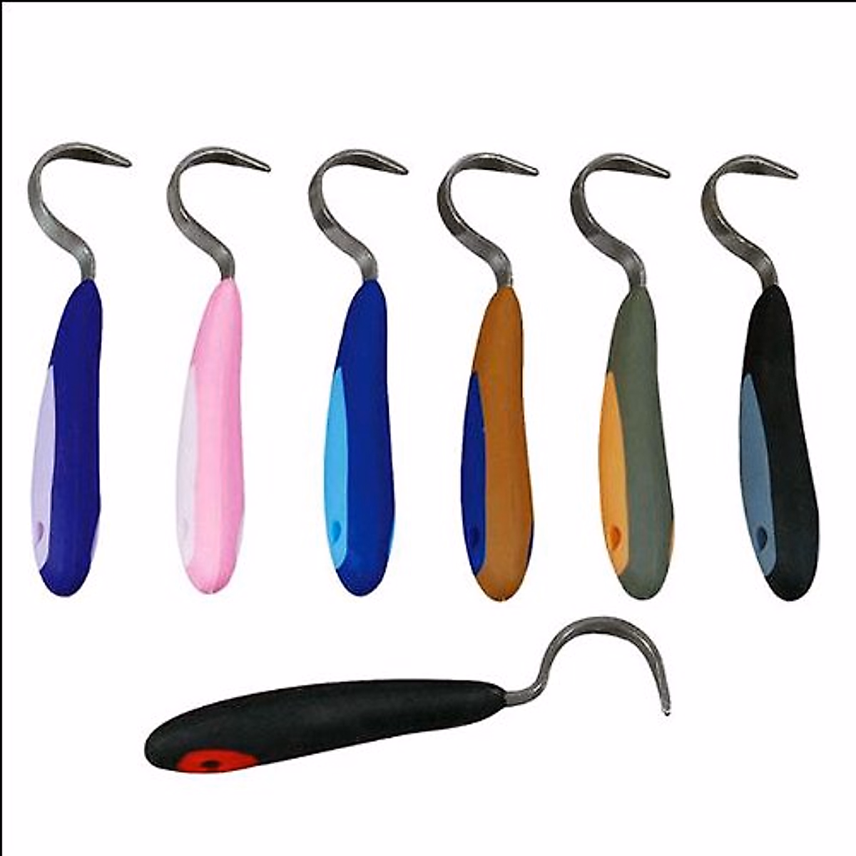 HILASON Grey Black Western Tack Horse Soft Touch Hoof Pick