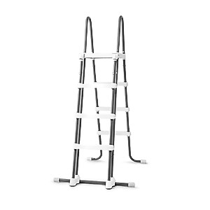 Intex 28076E Heavy Duty Deluxe Pool Ladder with Removable Steps for 48 Inch Depth Above Ground Pools