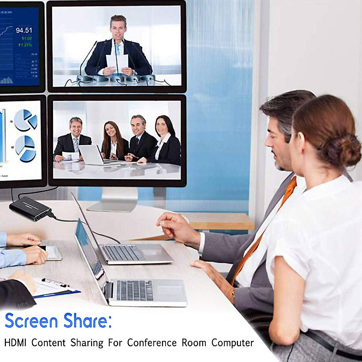 Wiistar USB Video Capture Card 1080P60FPS HDMI to USB 3.0 Audio Video Capture Device with 3.5mm Audio Out and MIC Support HDMI Loopout Game Recorder for PS4 Live Streaming