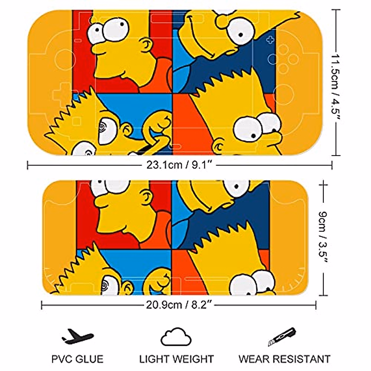 Rose Gold Marble Design Watercolor Gradient Texture Anime Vinyl Skin Decal Sticker, Suitable for Switch, Switch lite Game Console Protection Set