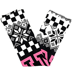 Victoria's Secret Pink Soft Fleece Blanket, Black/White Snowflake