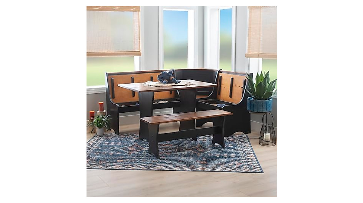 Linon Sadie Antique Black Nook - Perfect for Small Spaces