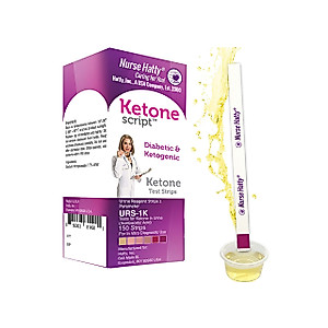 Nurse Hatty - Diabetic & Ketogenic Keto Strips – Fresh – USA-Made – High-Performance – Now Lasts 6 Months - 2-Year Shelf Life (150ct. Long Ketone Test Strips)