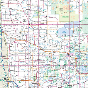 Rand McNally Easy to Read: Minnesota State Map