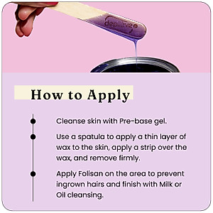 Depileve Hair Removal Wax - Lavender Rosin Wax for Sensitive Skin - Full-Body Wax - Ideal for Delicate Areas - Moisturizing Strip Wax - for Salon and At-Home Use