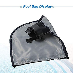 39-310 Zipper Bag for Compatible with Polaris 3900 Pool Cleaner, accommodate 5 Liters Capacity with 9-100-3105 Sweep Hose Scrubber Replace Gray Double Superbag