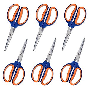 WISEPRO Bonsai Scissors, Gardening Cutters, Sharp Plant Trimming Shears, Flower Pruning Snips, Rose Cutting Tools with Stainless Steel Blade(6PACK)