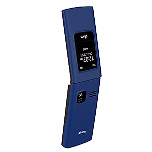 Plum Flipper 4G LTE Unlocked Flip Phone ATT Tmobile Speed Talk 2022 Model - Blue