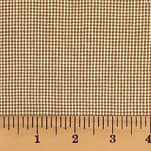 Nutmeg Brown Cotton Homespun Plaid Fabric by JCS - Sold by The Yard