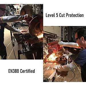 Arm Protection Sleeves, Cut Resistant Sleeves Level 5 Protection, Slash Resistant Anti Abrasion Safety Arm Guards (with thumb hole)