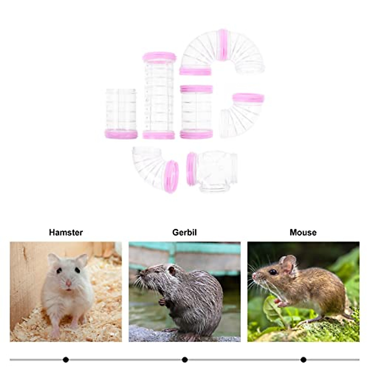PATKAW DIY Hamster Excercise Toy Hamster Tubes Tunnels Hamster Maze Tube Hamster Tunnel Hamster Tube Kit DIY Hamster Rat Maze Tunnel