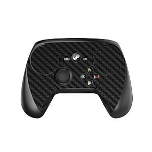 Carbon Fiber Black Grey Pattern Background Vinyl Decal Sticker Skin by Moonlight4225 for Steam Controller