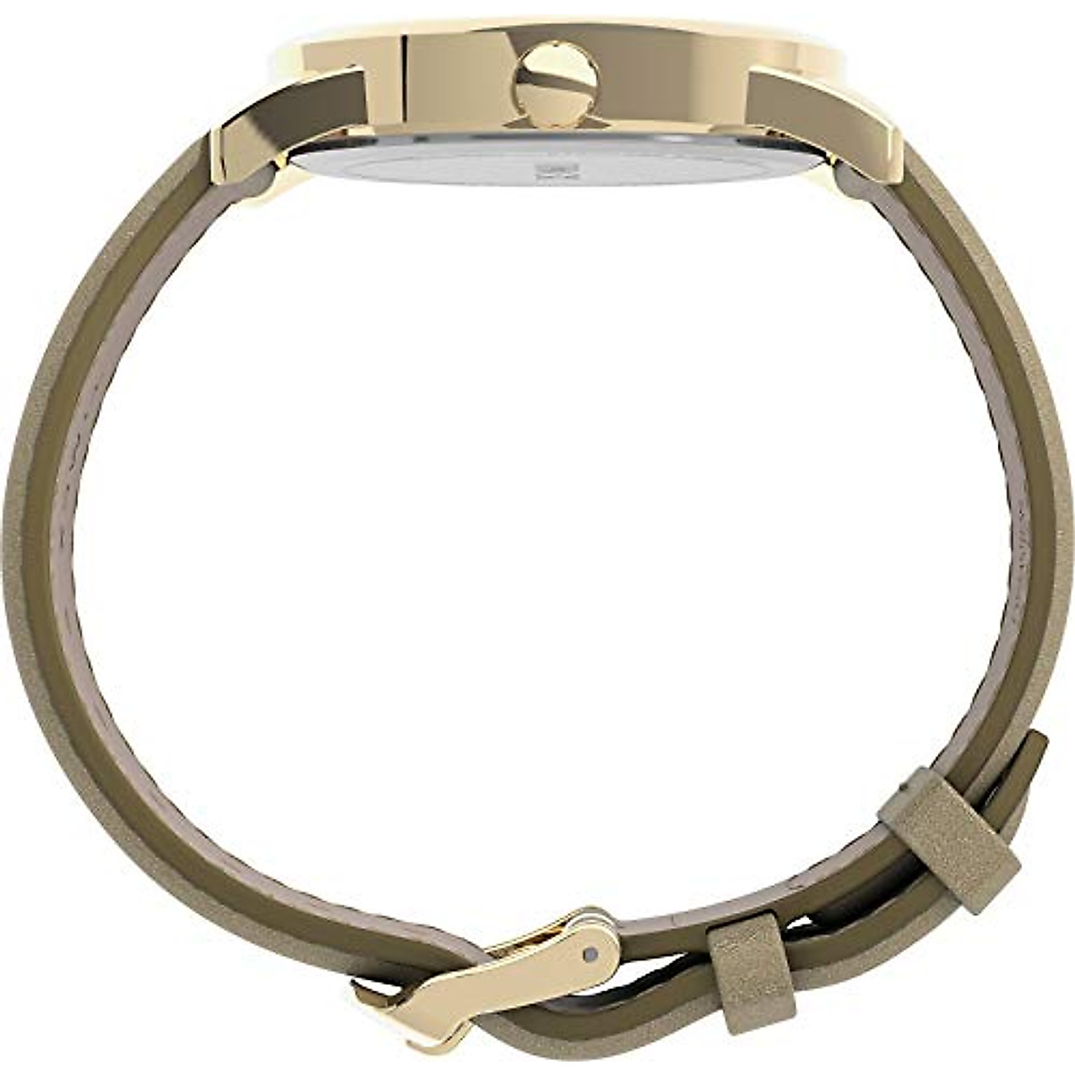 Timex Women's Easy Reader 38mm Watch – Gold-Tone Case Cream Dial with Light Gold-Tone Leather Strap