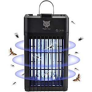 Night Cat Bug Zapper Outdoor Indoor 18W Mosquito Killer Lamp 4200V Powerful Fly Killing Lamp Electric Insect Killer for Garden Kitchen