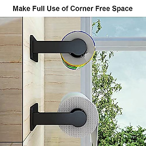 Yaotop 2 Pack Paper Towel Holder Wall Mount Under Cabinet/Wall Mount, Rack for Kitchen/Bathroom Hanging Paper/Towel, Both Available in Adhesive and Screws,Stainless Steel