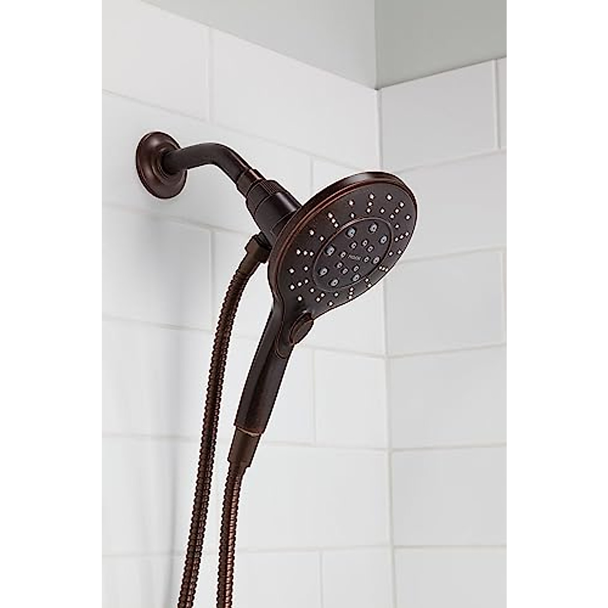 Moen Engage Magnetix Oil Rubbed Bronze Six-Function 5.5-Inch Handheld Showerhead with Magnetic Docking System, 3662EPORB