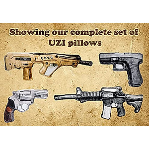 Caliber Gourmet Hug Soft Tactical Revolver Gun Cushion Pillow, Cotton, Plush Stuffed, Throw Pillow, Decorative, Loved by Military Personnel, Veterans, Hunters, Gun Lovers