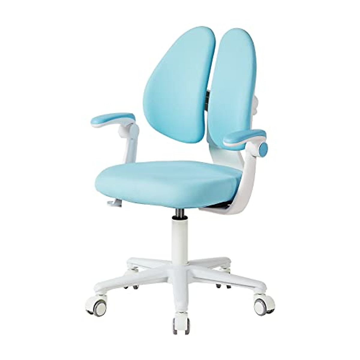 DIOSHOME Upgraded Kids' Desk Chairs, Height and Depth Adjustable Kids Computer Chair, Cute Children's Study Chair, Blue
